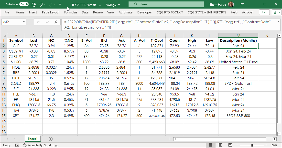 Excel 365 TEXTAFTER Function | news.cqg.com